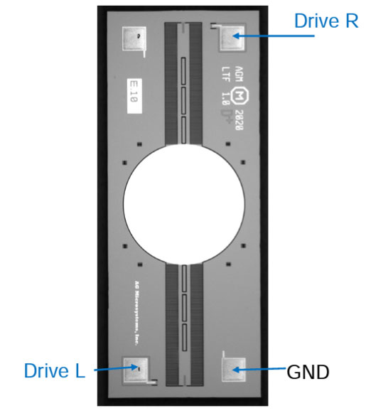 Large Angle Tunable Filter (LTF) MEMS Chip - AG Microsystems : AG ...